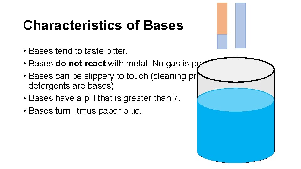 Acids and Bases Characteristics of Acids Acids tend