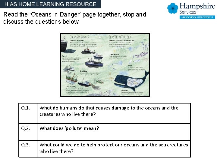HIAS HOME LEARNING RESOURCE Reading Comprehension The Big