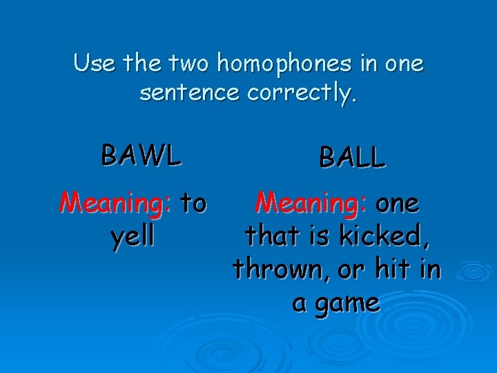 Homophones A presentation by Kenneth Joe Galloway CEO