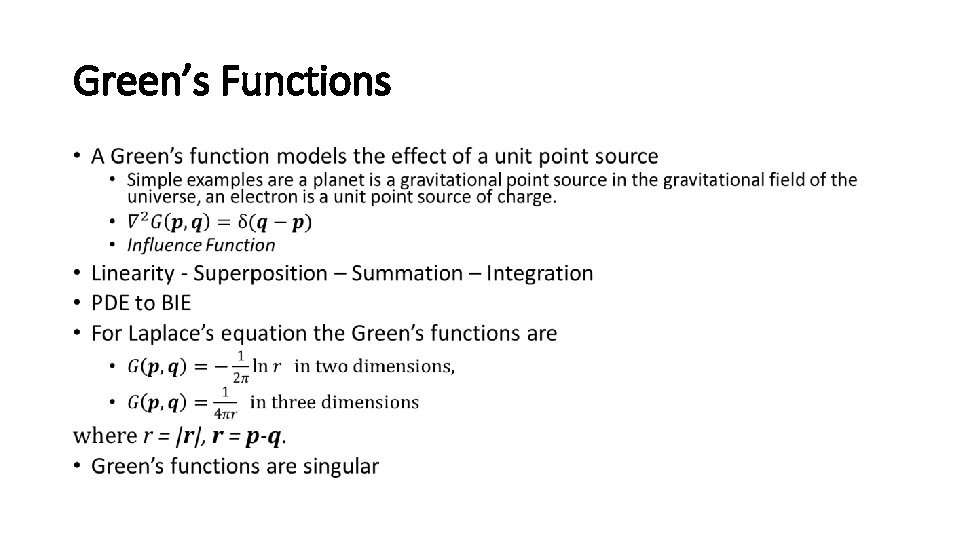 Boundary Element Method Stephen Kirkup School of Engineering