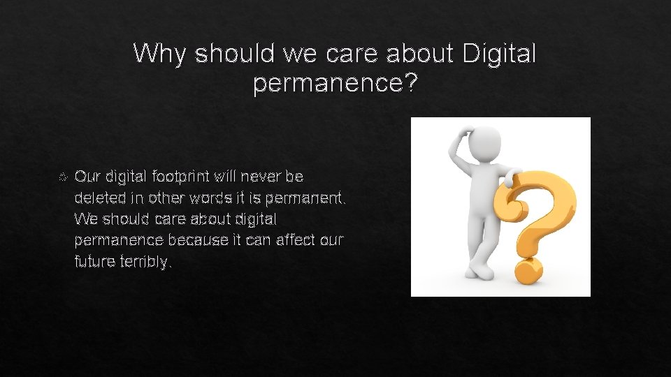 Digital footprint Alexandra Sava How might your digital