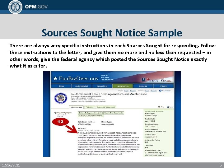 Office of Small Disadvantage Business Utilization Instructional Workshop