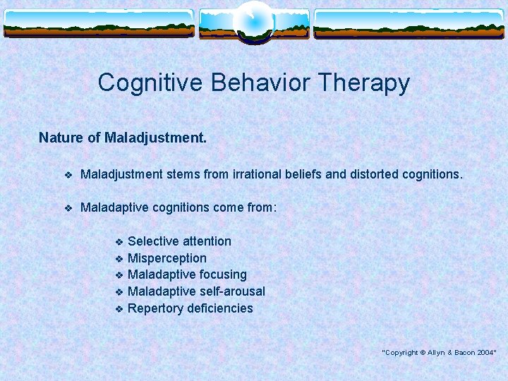 Theories of Counseling Cognitive Behavior Therapy Power Point