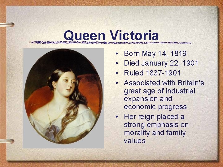 Victorian England Queen Victoria Born May 14 1819