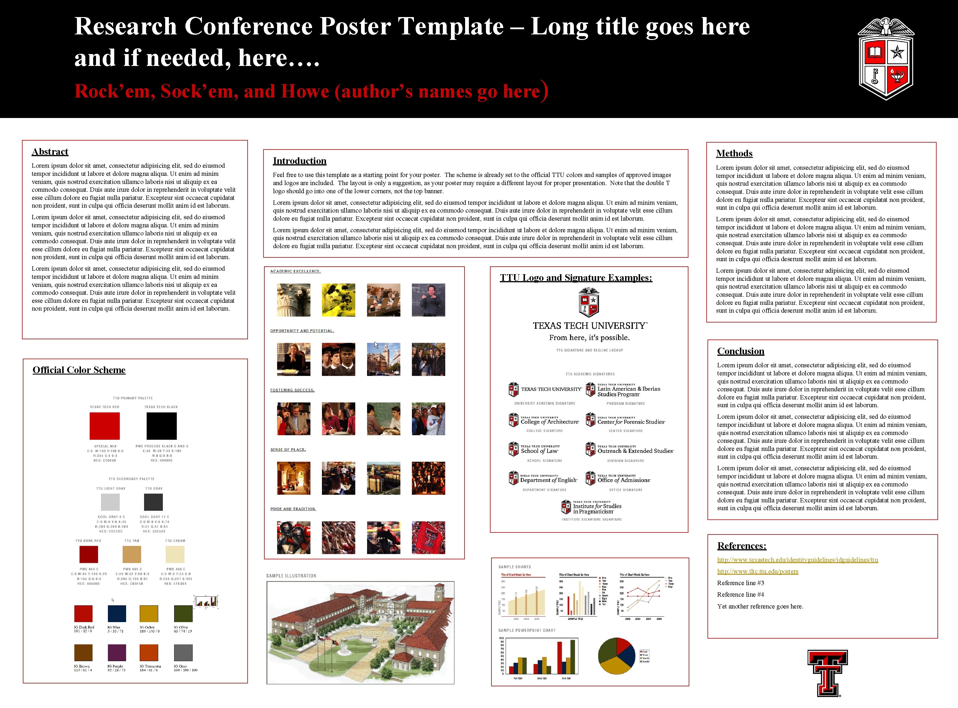 Research Conference Poster Template Long title goes here