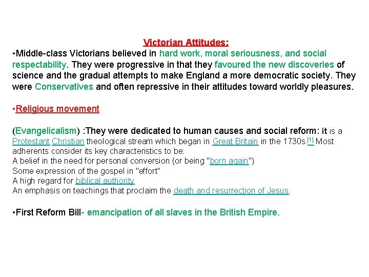 The Victorian Age 1832 1900 Historical and Political