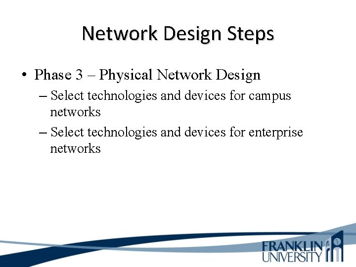 ITEC 275 Computer Networks Switching Routing and WANs