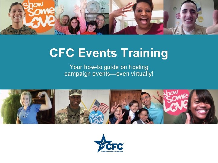 CFC Events Training Your howto guide on hosting