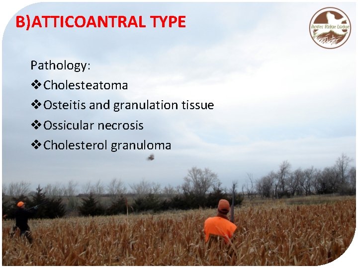 CHOLESTEATOMA AND CHRONIC SUPPURATIVE OTITIS MEDIA CHOLESTEATOMA Normally
