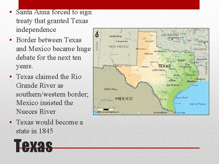 Manifest Destiny Texas and the Mexican War 1803