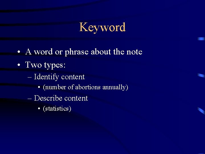 Note Cards Prof Sam Mc Bride Purpose To