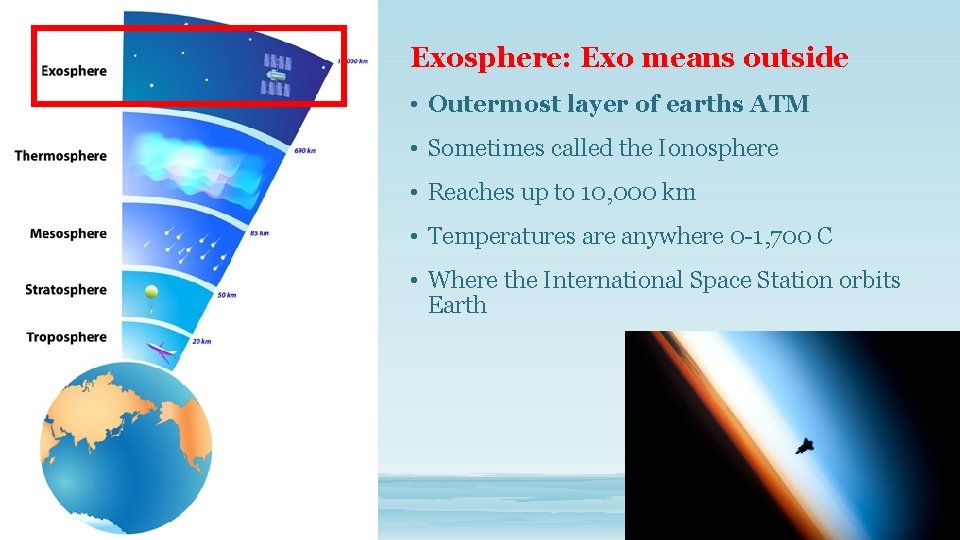 Composition of the Atmosphere ATM The atmosphere is