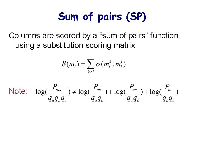 Class 5 Multiple Sequence Alignment Multiple sequence alignment