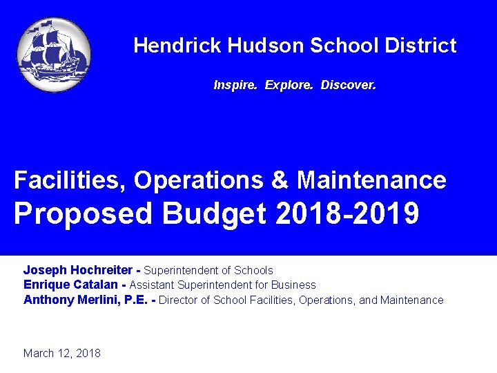 Hendrick Hudson School District Inspire Explore Discover Facilities