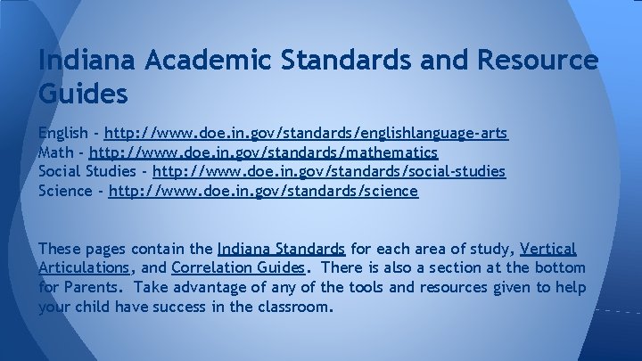 Making Sense of the Standards Whats different in