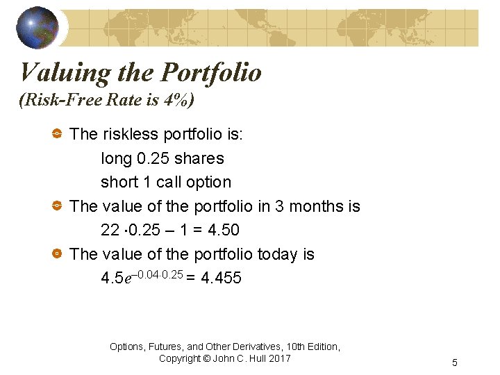 Chapter 13 Binomial Trees Options Futures and Other