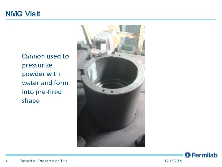 NMG Visit and Mechanical Assembly Update Kevin Duel