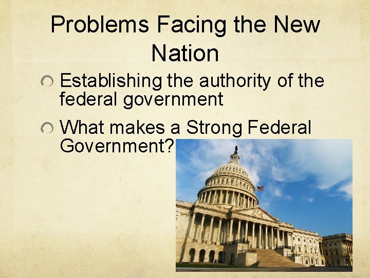 Problems Faced in the Early Years Divide your