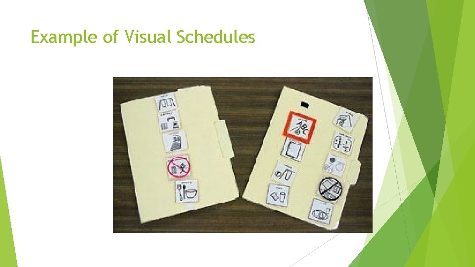 Visuals Presented by the EACS Autism Team To