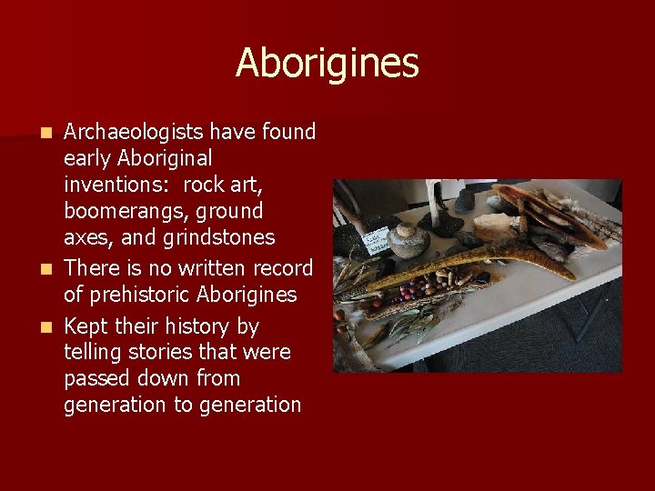 Who are the Aborigines Aborigines Aborigines n n