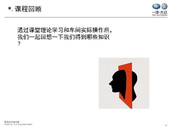 Technical training department 1 1 Technical training department