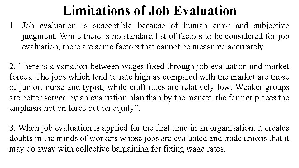 MODULE 4 JOB EVALUATION UNIT 2 USES AND