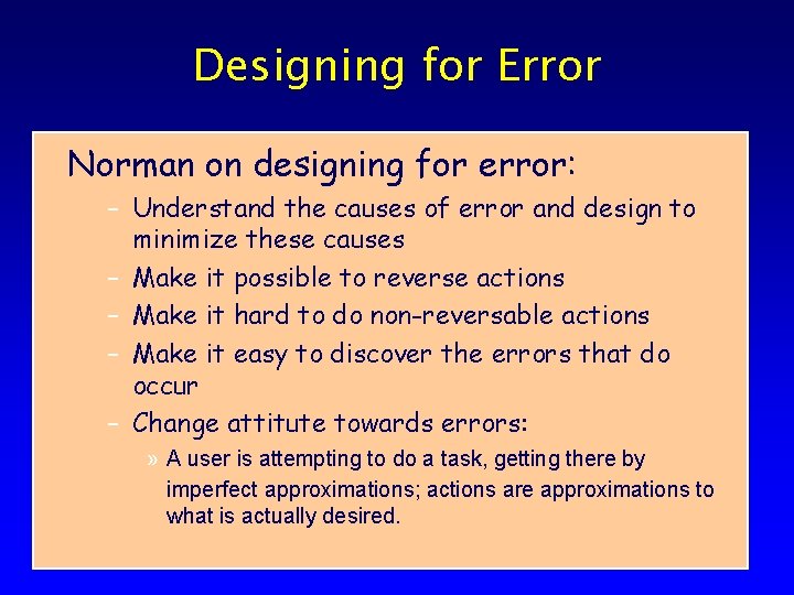 Design Guidelines cont Marti Hearst UCB SIMS SIMS