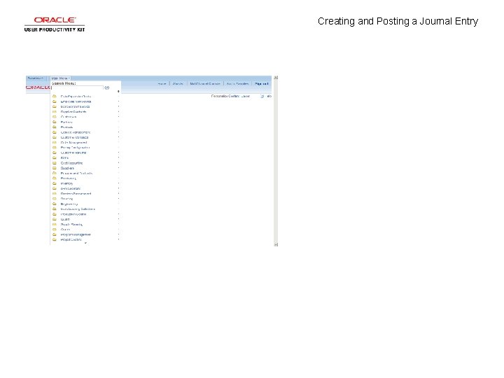 Creating and Posting a Journal Entry Concept Creating