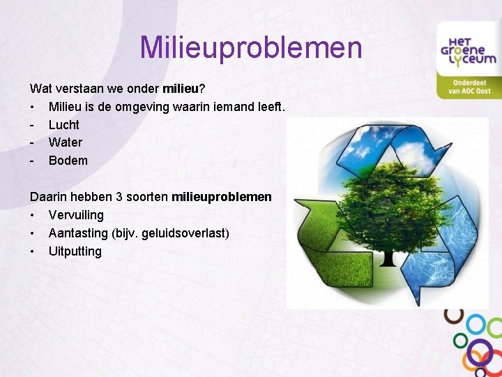 Duurzaam ondernemen Inhoud Milieuproblemen Klimaatverandering in ...