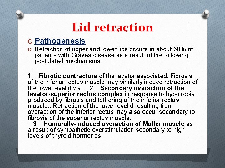 Thyroid eye disease Dysthyroid ophthalmopathy Thyrotoxicosis O ...