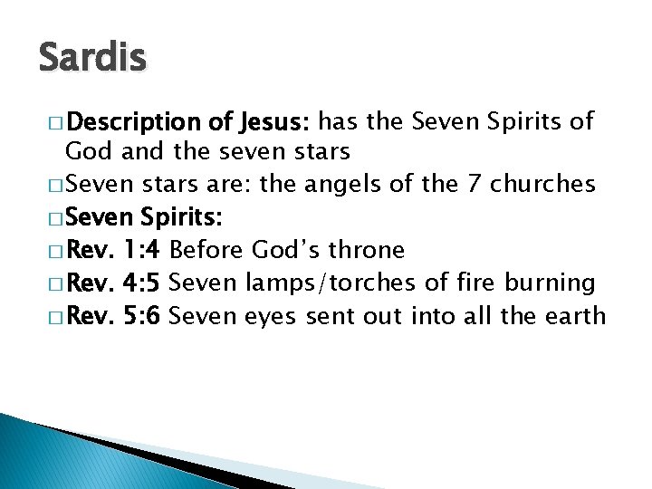 Revelation Part I Lesson 7 a Review Chapter
