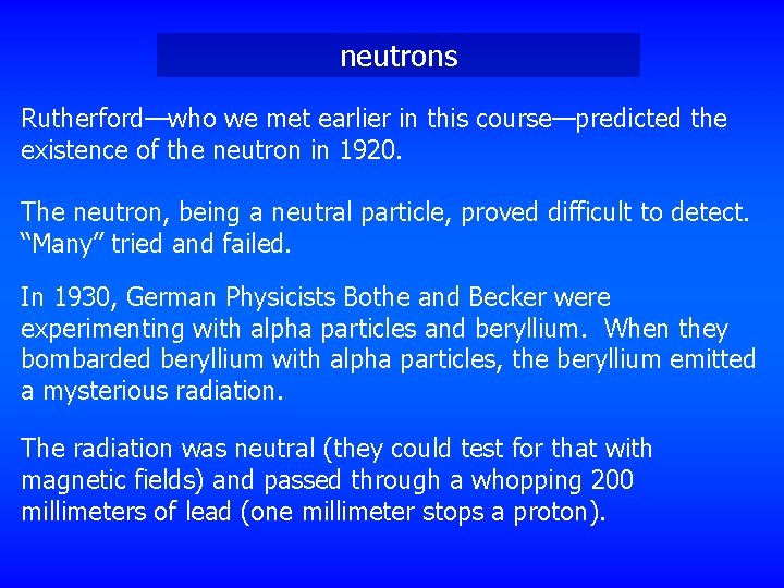 Basic Properties of Nuclei For F Y B