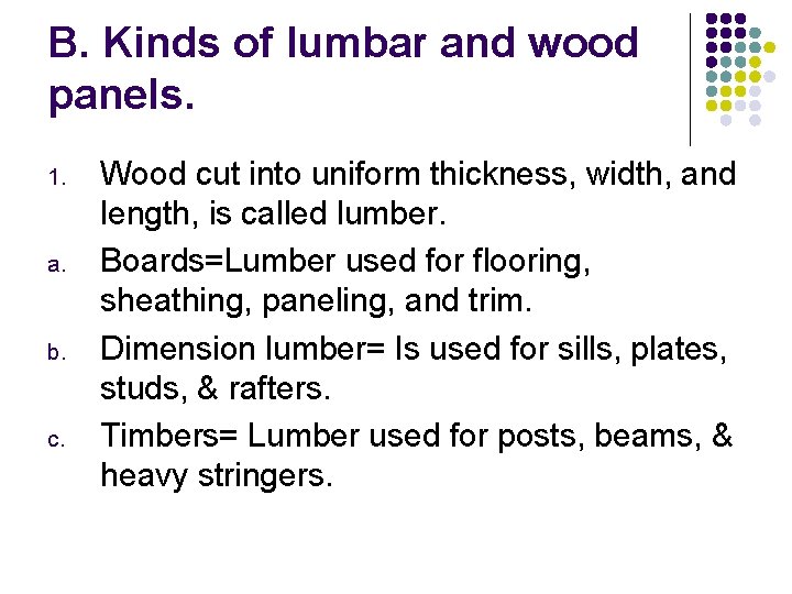 Selecting Wood and Lumber Mr Rodriguez Ag Mechanics