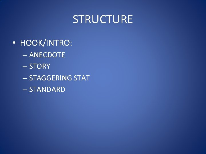 EDITORIAL WRITING DAY 3 Swbat understand the structure