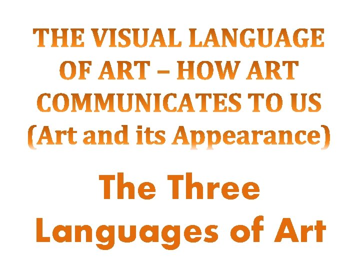 The Three Languages of Art Henry Ossawa Tanner