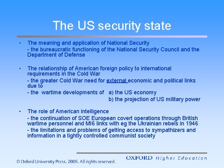 Young Kent International Relations since 1945 The Early