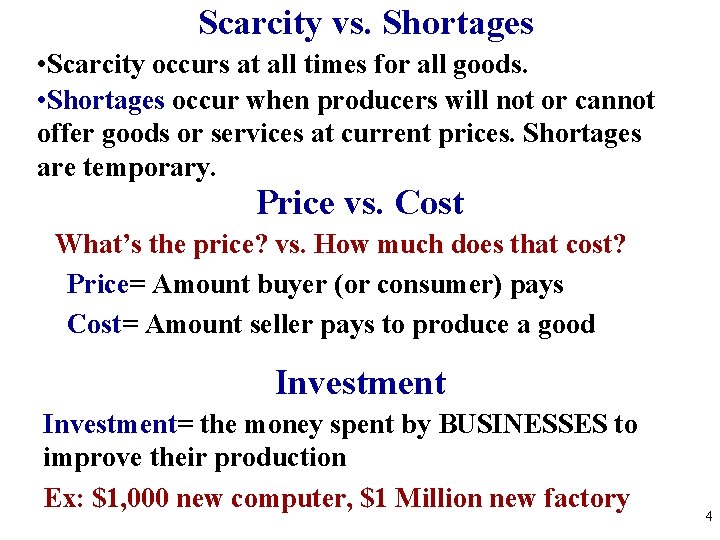 1 Unit 1 Basic Economic Concepts Econ Econ