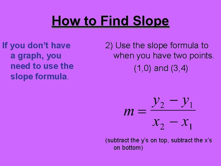 Unit 6 Lesson 4 Slope Formula Standard AF
