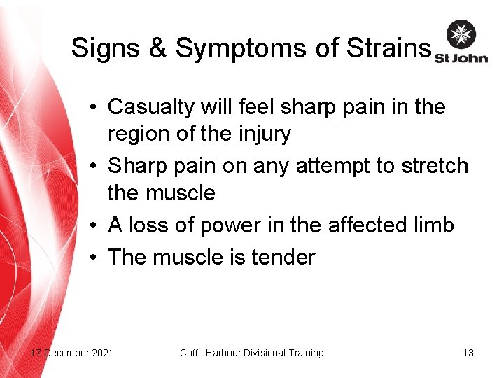Sprains Strains Dislocations 17 December 2021 Coffs Harbour