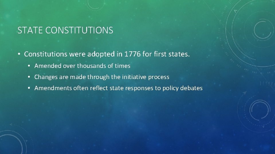AMERICAN FEDERALISM LESSON 26 LESSON OBJECTIVES Explain how
