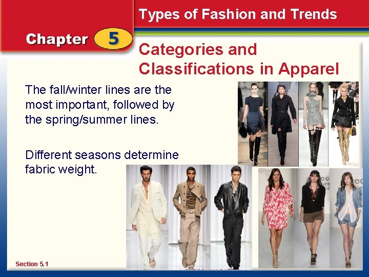 Chapter 5 Types of Fashion and Trends Types