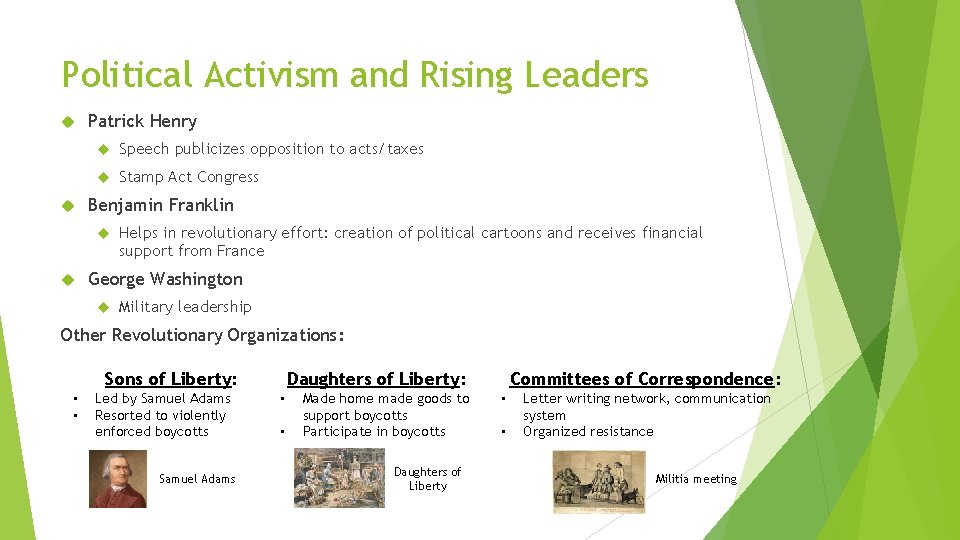 Colonial Resistance Ideals of Selfgovernment Key Concept 3