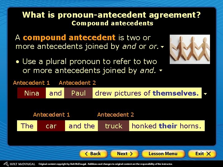 Using PronounAntecedent Agreement What is pronounantecedent agreement ...