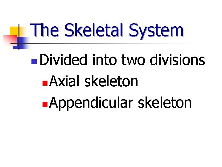 DIGGIN UP BONES CHAPTER 5 The Skeletal System