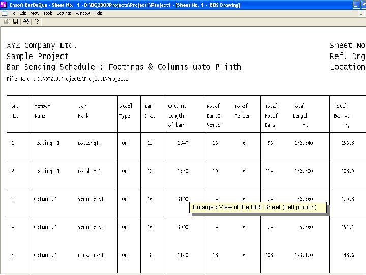 A StepbyStep Procedure for Preparing BBS Sheets with
