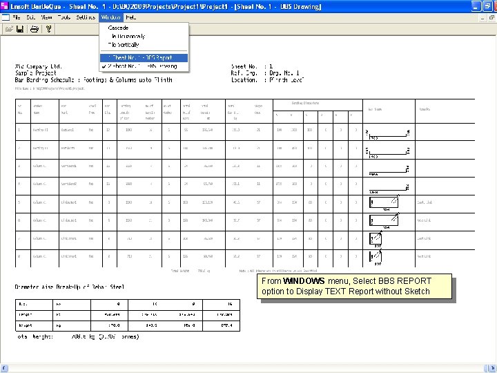 A StepbyStep Procedure for Preparing BBS Sheets with