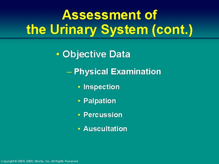 ACUTE and CHRONIC RENAL FAILURE RENAL ASSESSMENT Structure