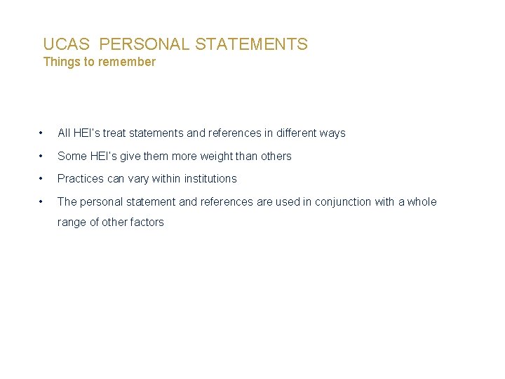 UCAS PERSONAL STATEMENTS Kieron Broadhead Student Recruitment Officer
