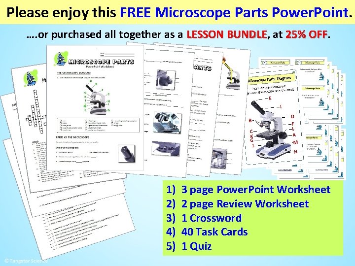 Please enjoy this FREE Microscope Parts Power Point
