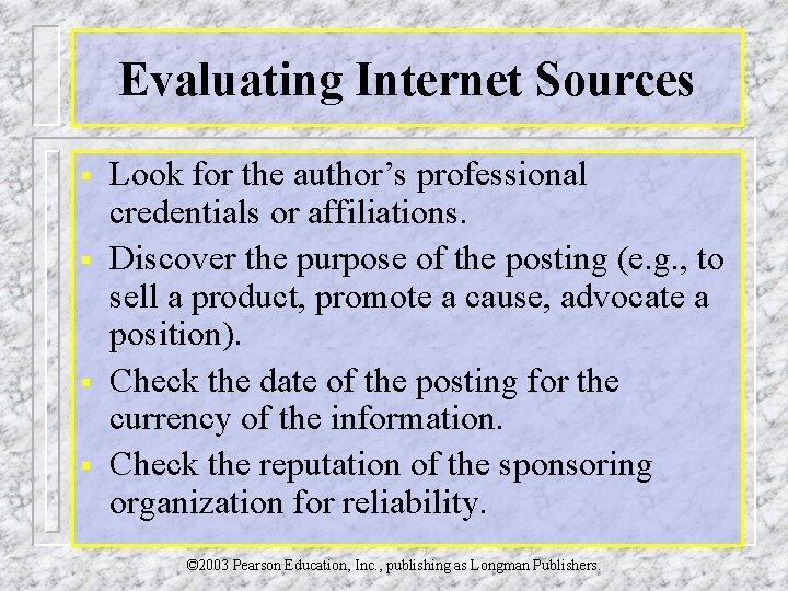 Study Skills Topic 12 Electronic Resources Power Point